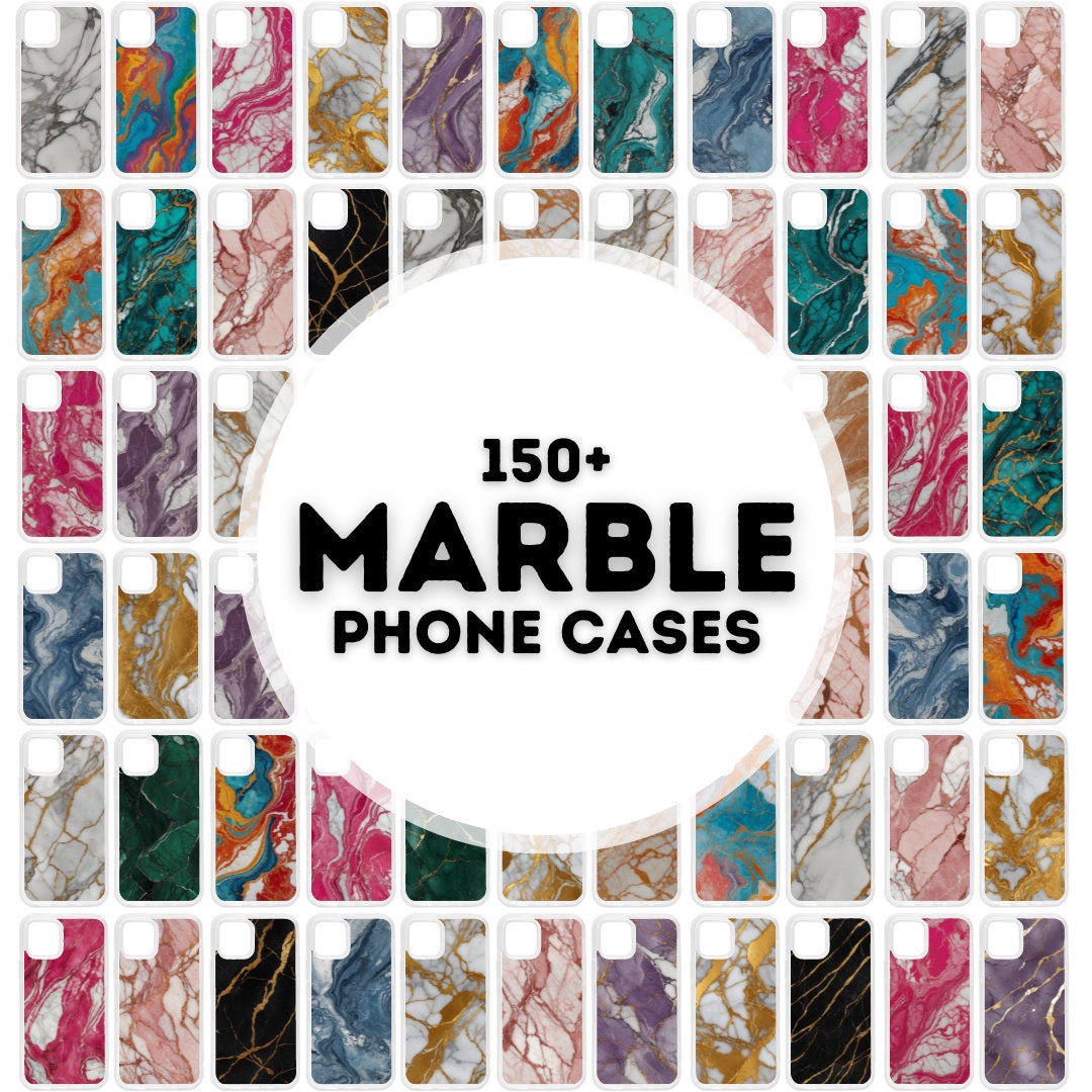 150+ Marble Phone Case Sublimation Designs, Phone Case Png Bundle ...
