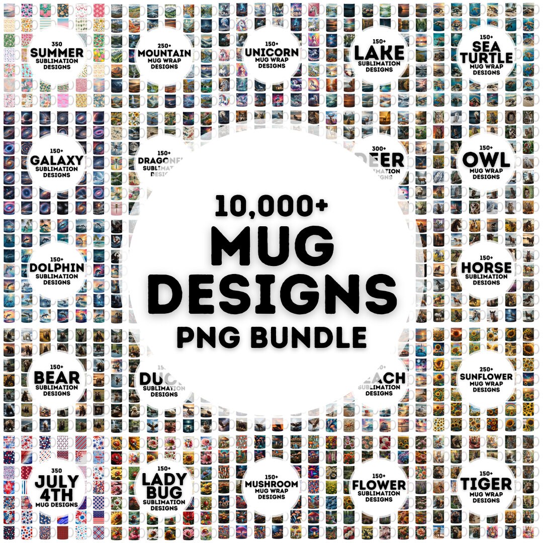 10000+ Mug Sublimation Designs Bundle, Mug Wrap Bundle, Designs for Mug ...