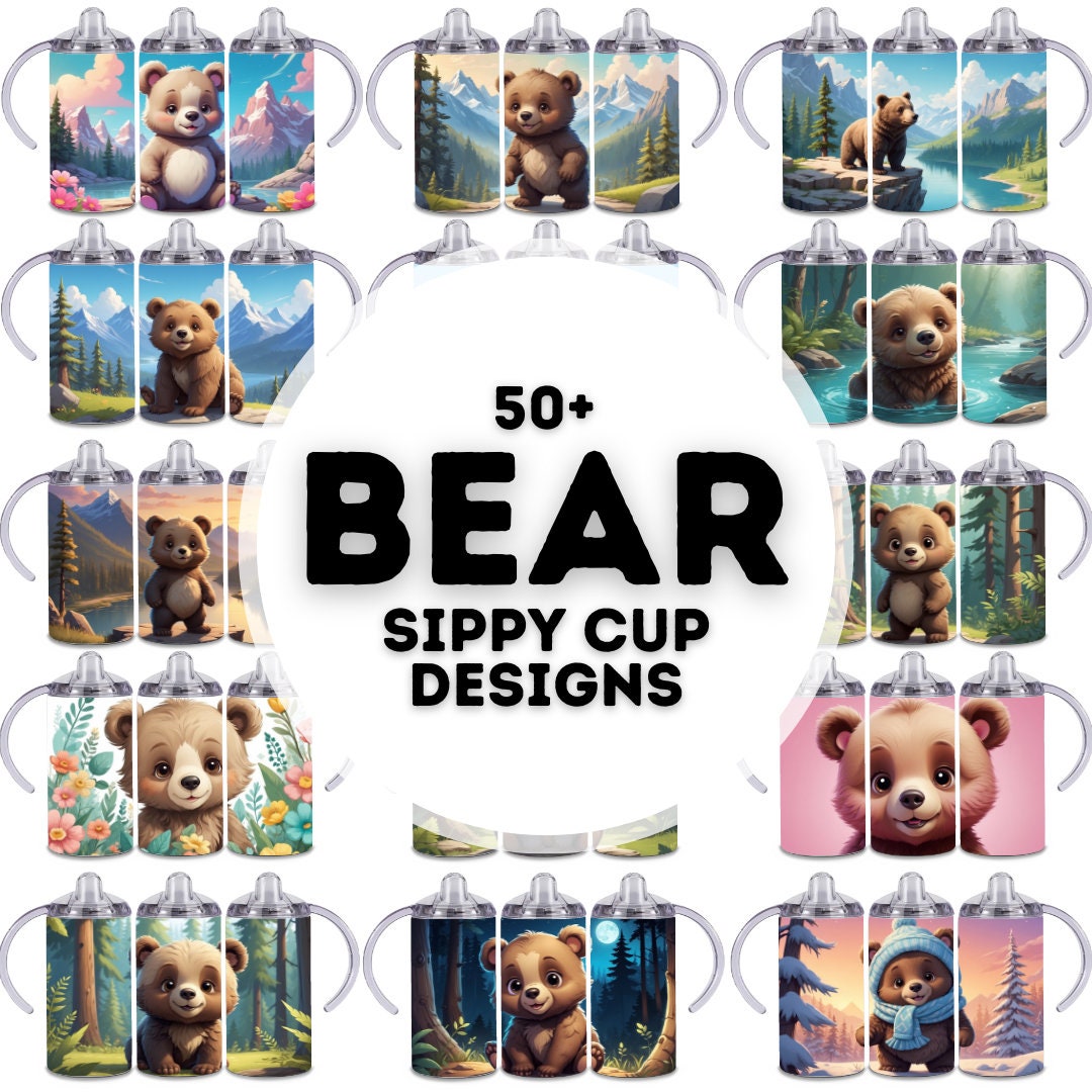 50+ Bear Sippy Cup Sublimation Design Bundle, Sippy Cup Bundle, Sippy Cup Sublimation Designs ...