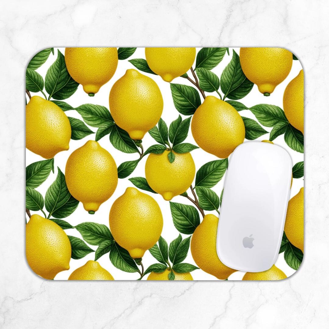 Lemon Mouse Pad Sublimation Designs Png, Mouse Pad Sublimation Design ...