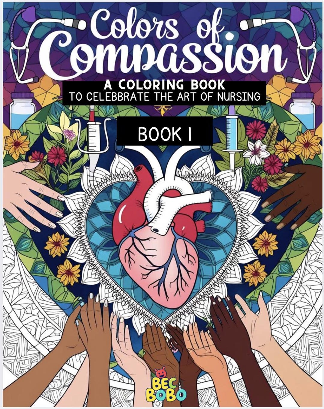 NURSING Art Coloring Book, Nurse Coloring Book, Instant Download - Etsy