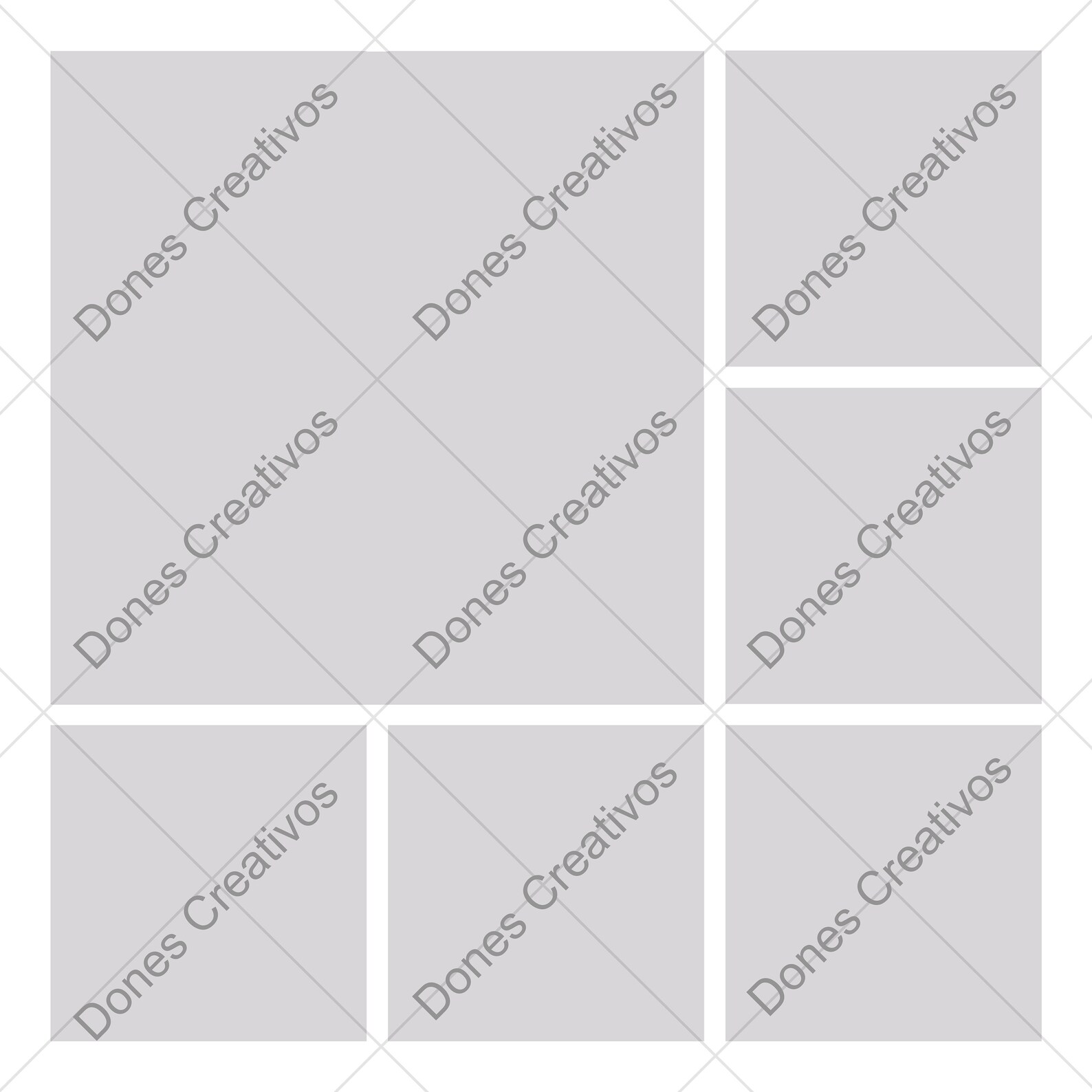 Inside the Box - 6 Box Grid Bundle Pack Photoshop Template + 4 PNG ...