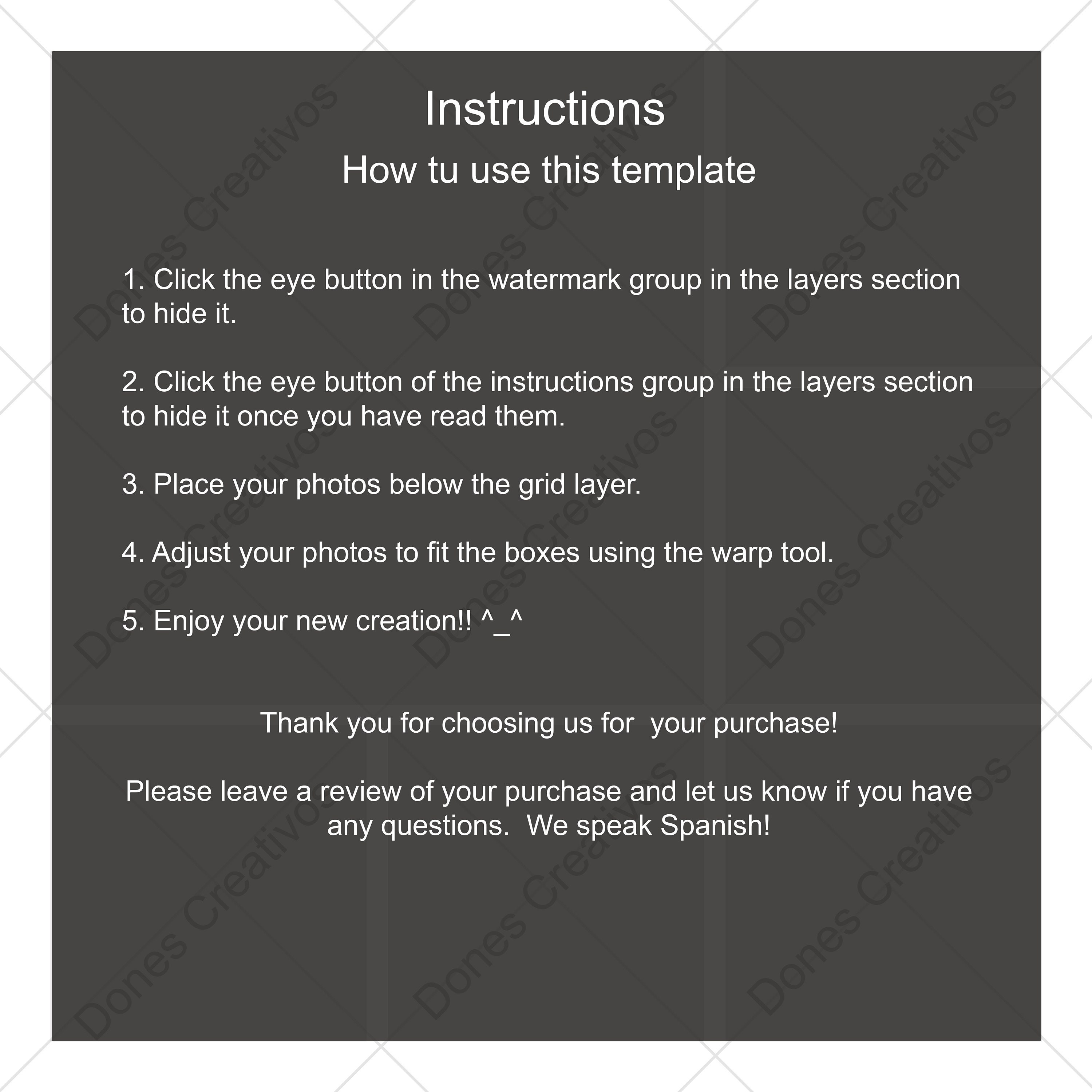 Inside the Box 6 Box Grid Bundle Pack Template - Etsy