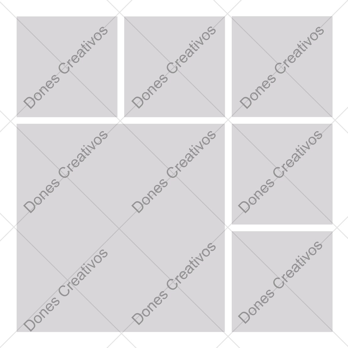 Inside the Box - 6 Box Grid Bundle Pack Photoshop Template + 4 PNG ...