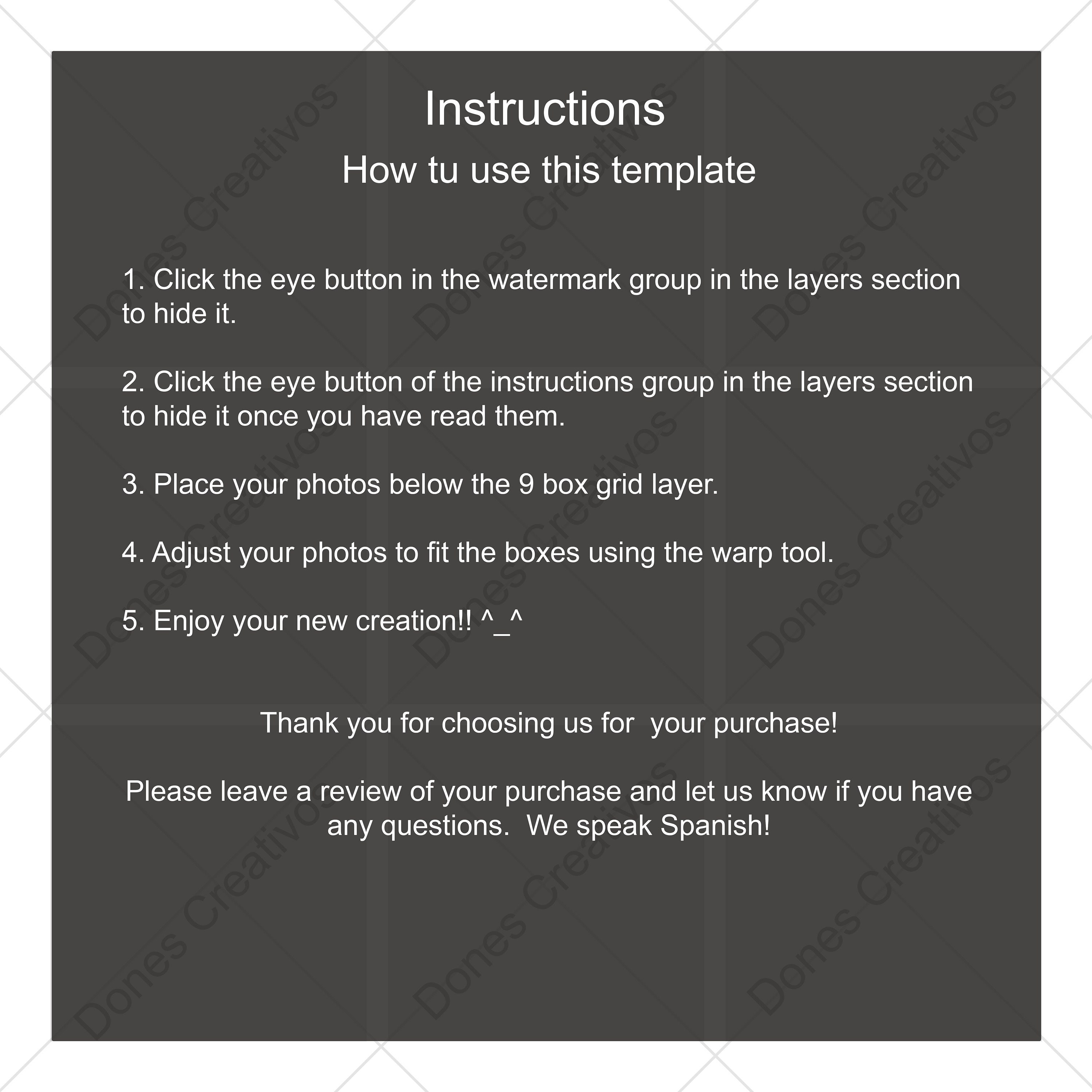 Inside the Box Photography - 9 Boxes Grid Template - in the Box ...