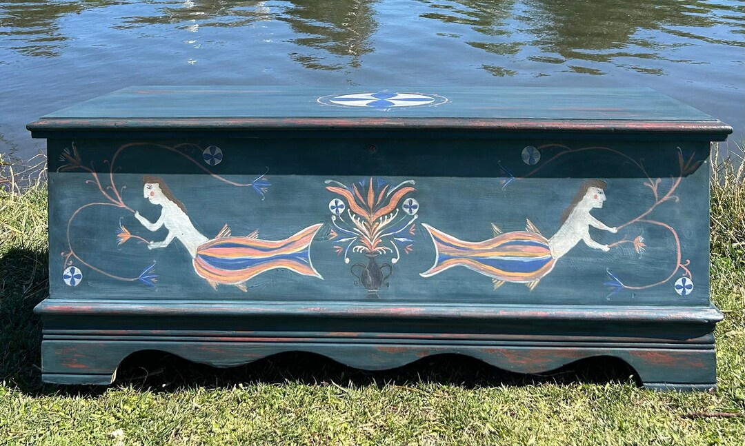 Example of My Work: Hand Painted Mermaid Chest - Etsy