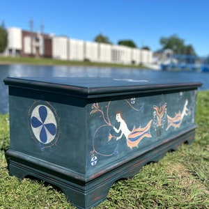 Example of My Work: Hand Painted Mermaid Chest - Etsy