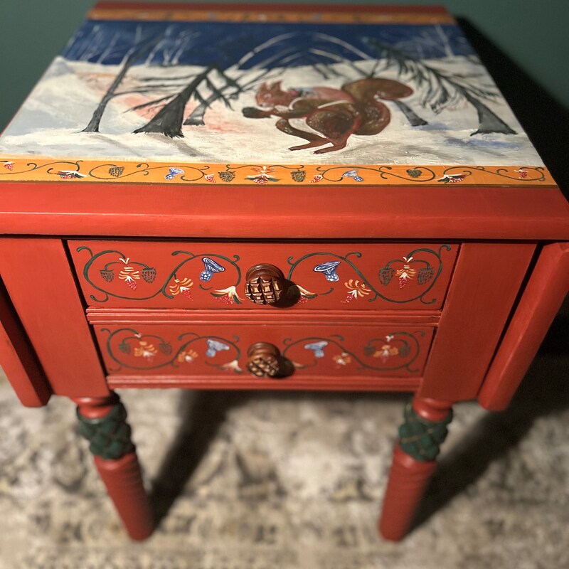 Hand Painted Table - Etsy
