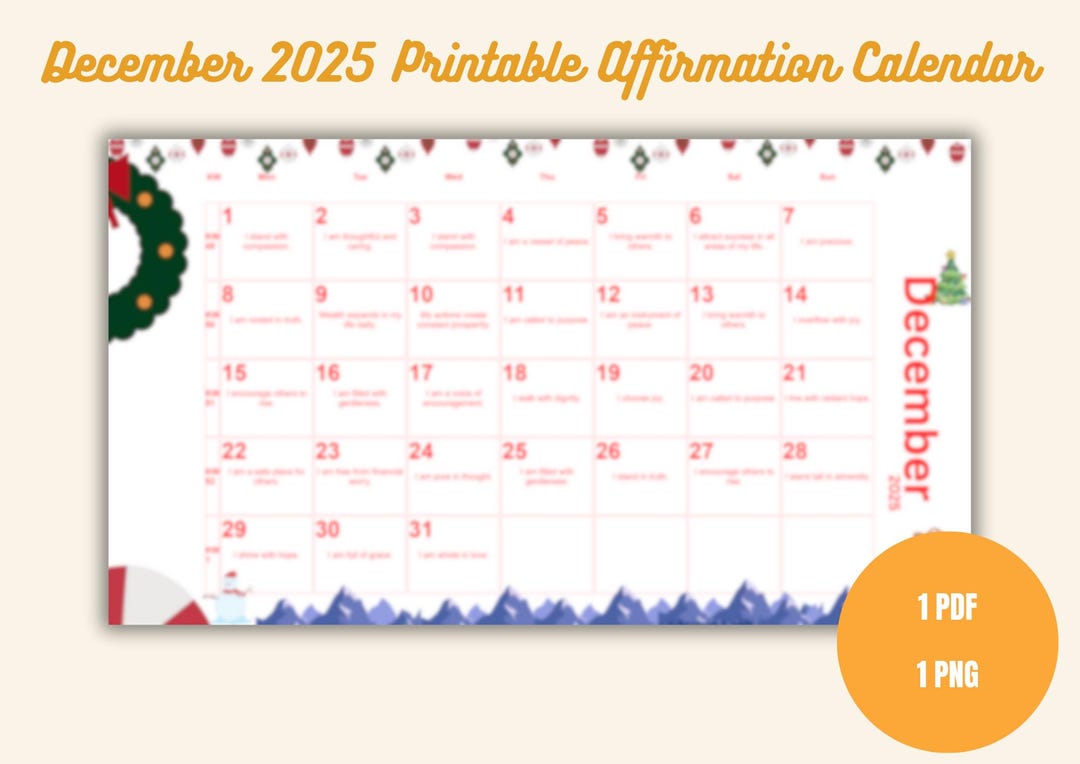 Daily Affirmation Calendar 2025 | Daily Positive Quotes & Money Manifestations | Motivation, Law ...