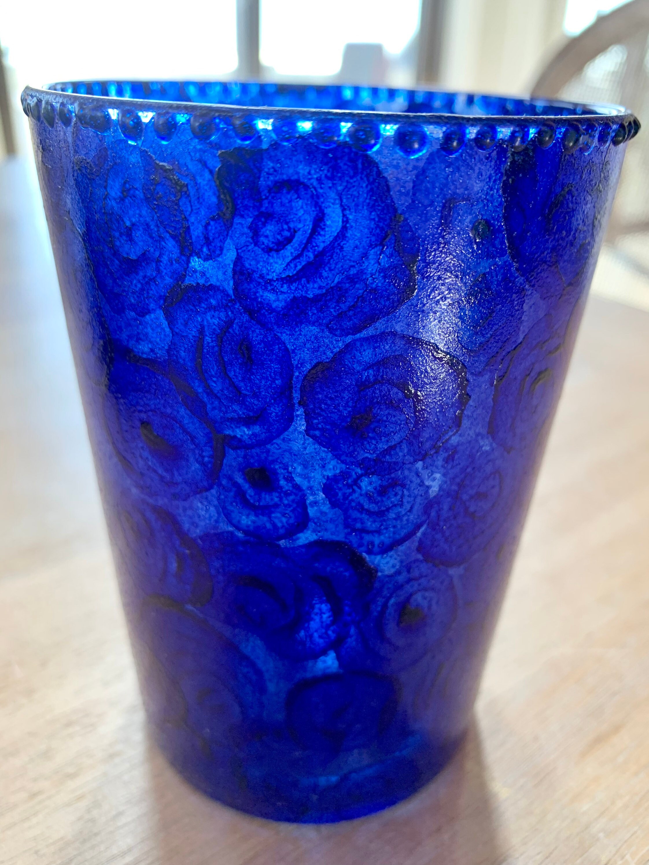 Soap Dispenser and Tumbler Set Stain Glass Collection Brilliant Violet ...
