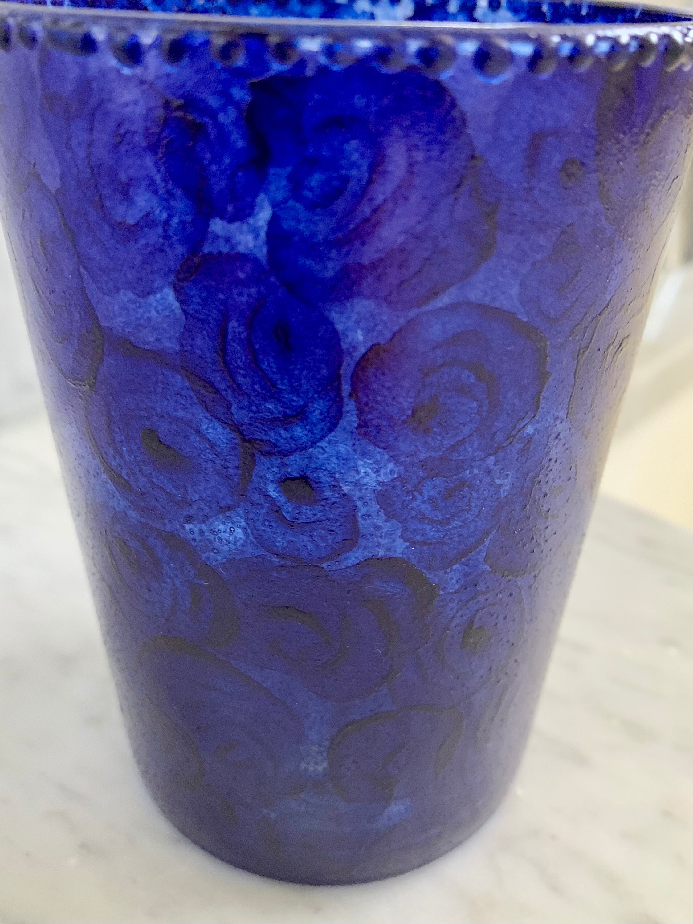 Soap Dispenser and Tumbler Set Stain Glass Collection Brilliant Violet ...