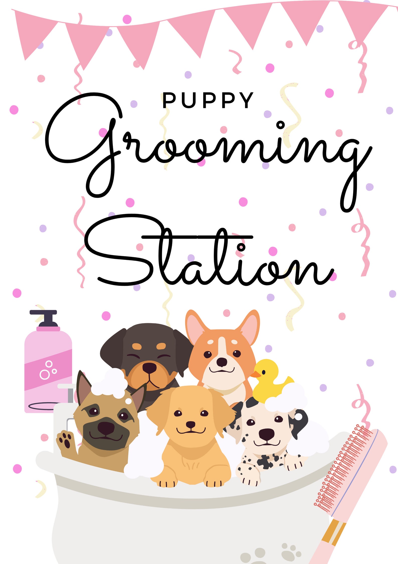 Adopt a Puppy Birthday Party Pack Bundle. PUPPY TREASURE HUNT, Themed ...