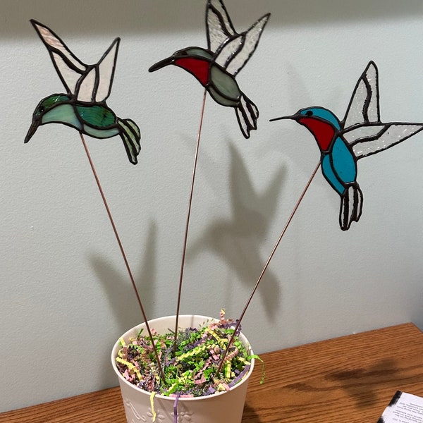 Stained Glass Garden Stakes - Etsy