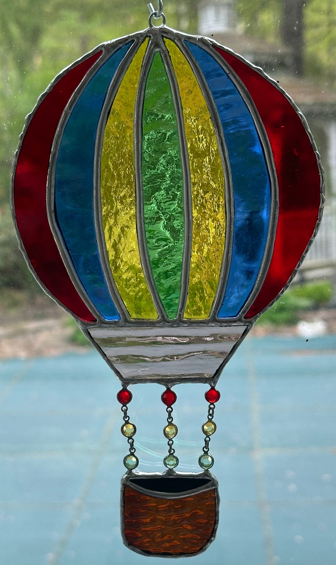 Stained Glass Hot Air Balloon - Etsy