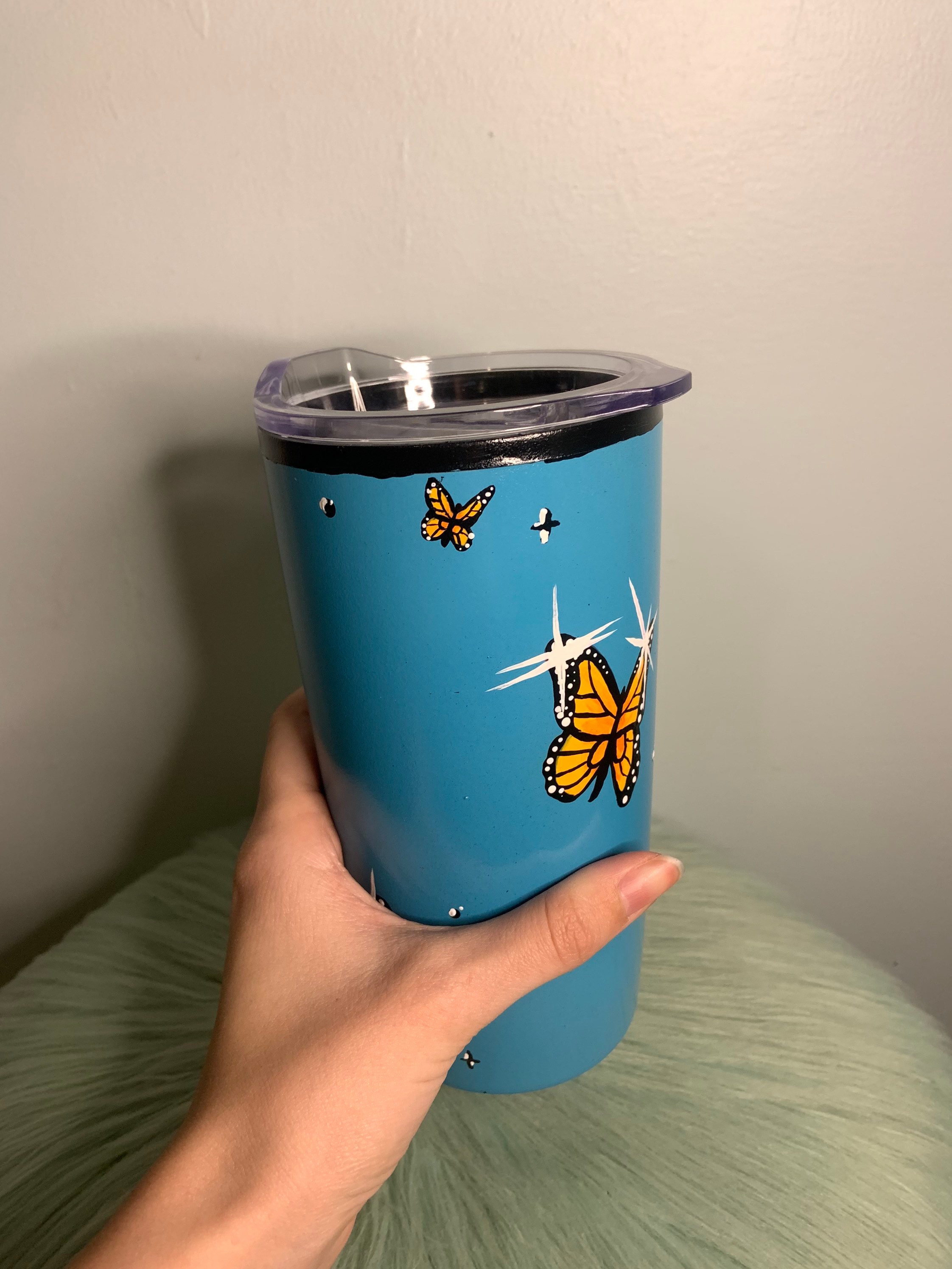 Blue Butterfly Cup - Etsy
