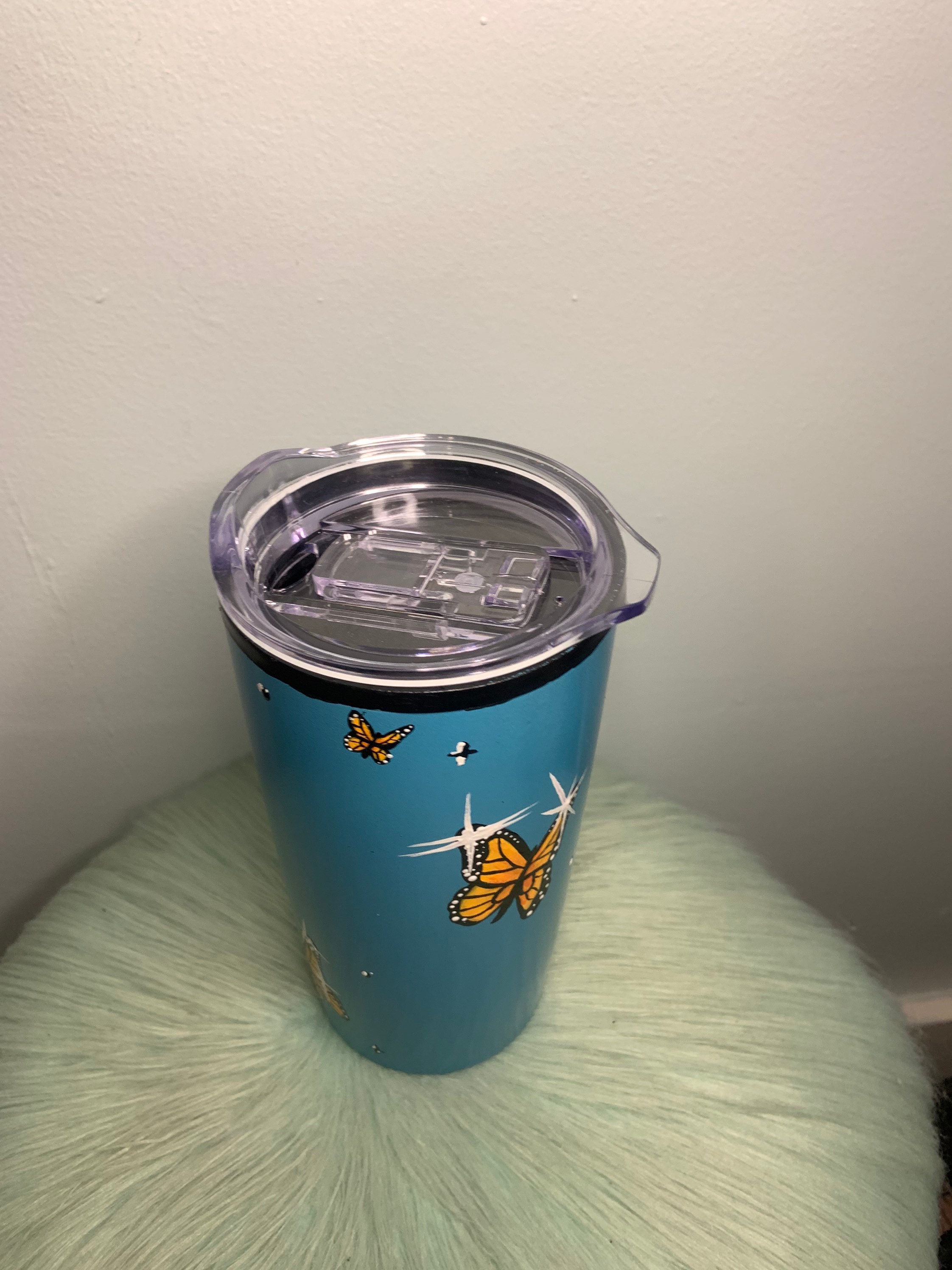 Blue Butterfly Cup - Etsy