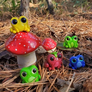 Handmade Clay Frogs and Toads - Etsy