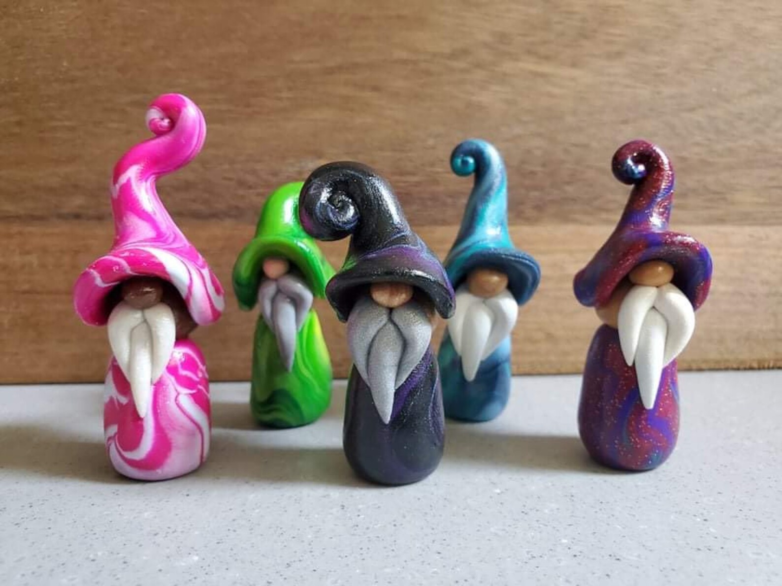 Handmade Polymer Clay Gnome - Etsy