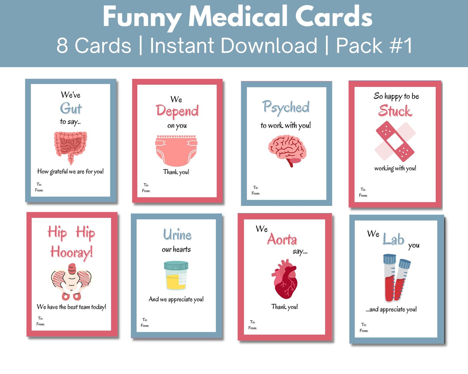 Funny Medical Appreciation Cards for Doctors, Nurses, CNA, MA, PA ...