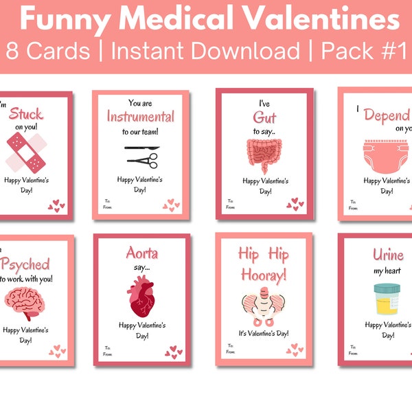 Medical Valentines - Etsy
