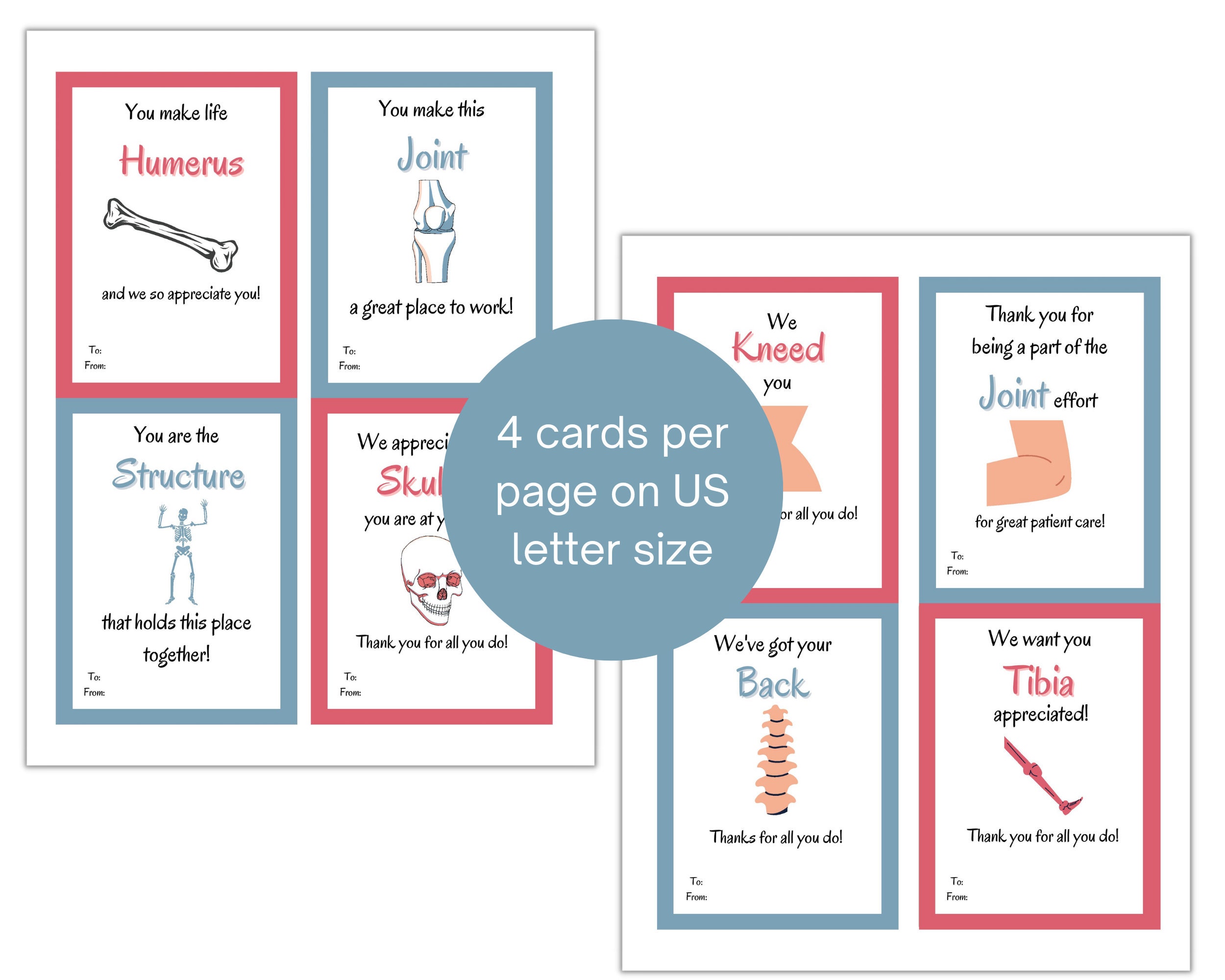 Funny Orthopedic Medical Cards for Doctors, Nurses, CNA, NP, PA ...