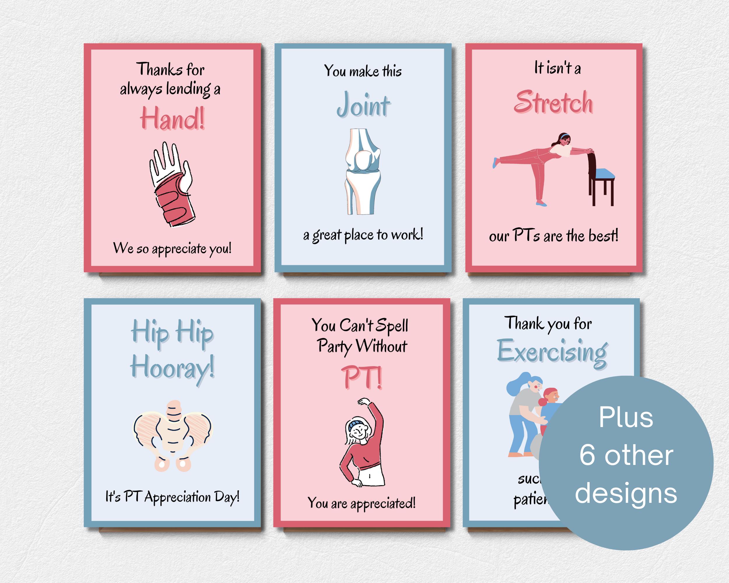 Funny Physical Therapy Appreciation Posters, Physical Therapy Month, PT ...