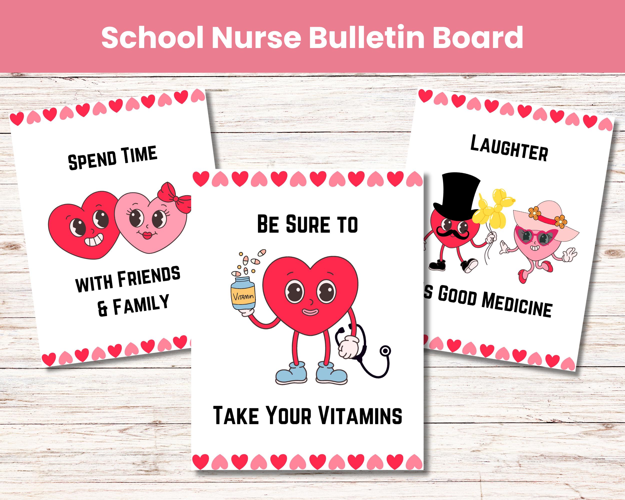 School Nurse Valentine's Day Bulletin Board, Teacher Bulletin Board ...