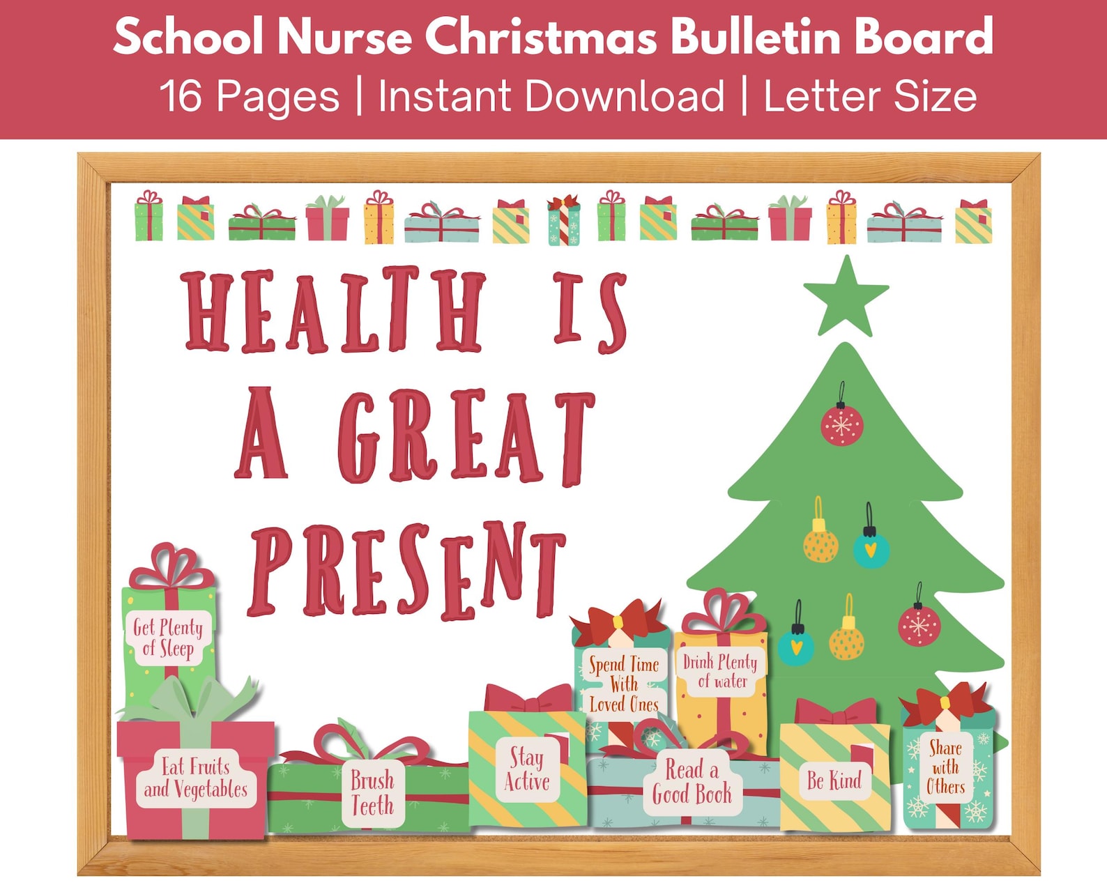 School Nurse Christmas Bulletin Board, Teacher Christmas Bulletin Board ...