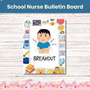School Nurse Bulletin Board Kit, When to Visit the School Nurse Posters ...