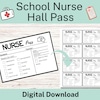 Nurse Pass Set of 4 Printable Nurse Passes - Etsy