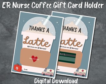Coffee Gift Card Holder - Etsy