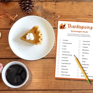 Thanksgiving Game Bundle | Scavenger Hunt | This or That | Finish the ...