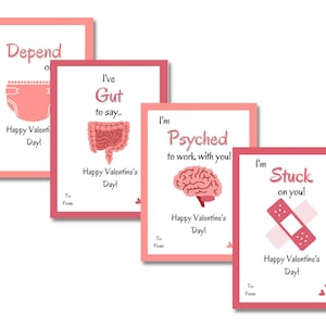 Funny Medical Valentine's Day Cards, 12 Pack for Doctors, Nurses ...