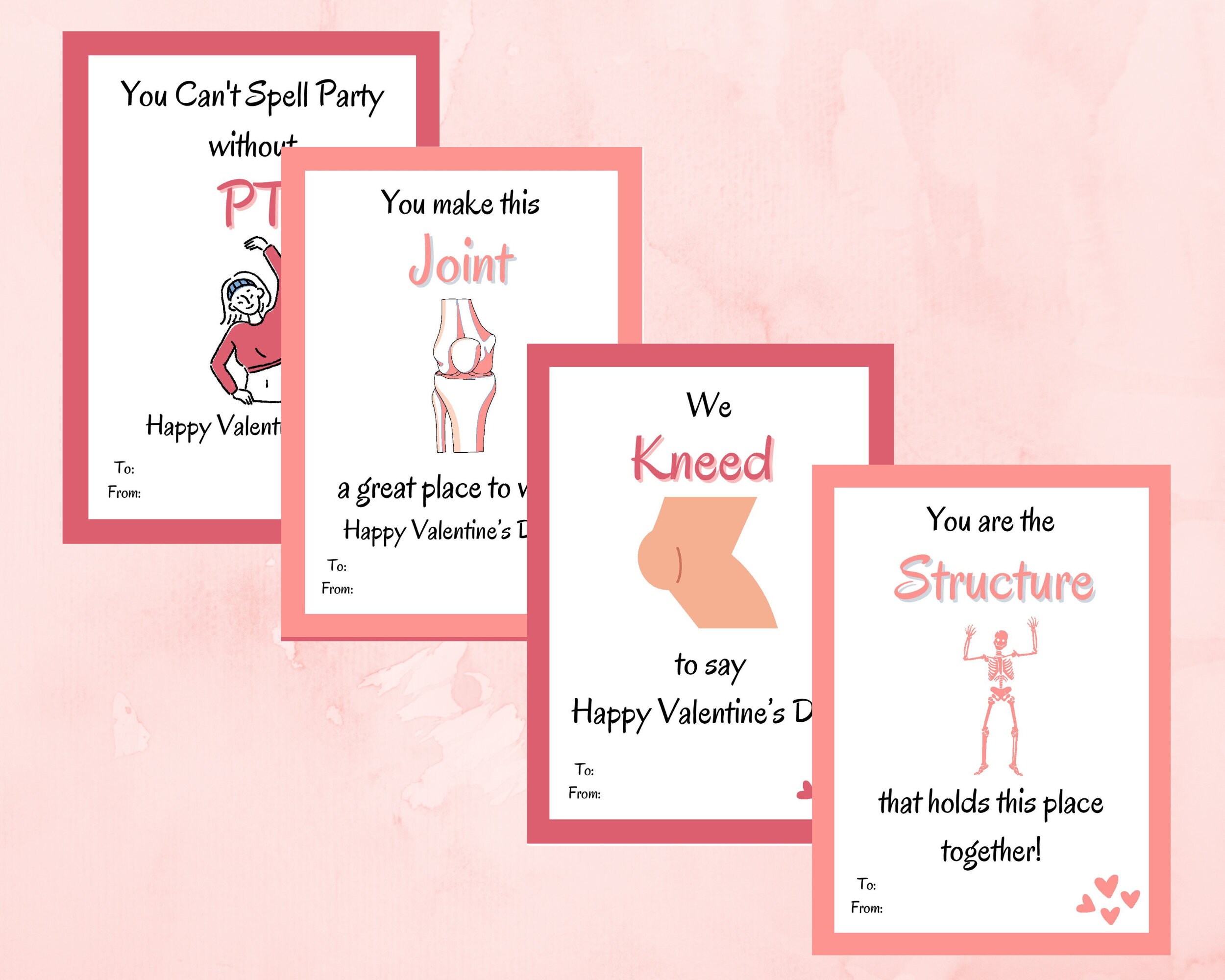 Funny Physical Therapy Valentine's Day Cards | Physical Therapy Thank ...