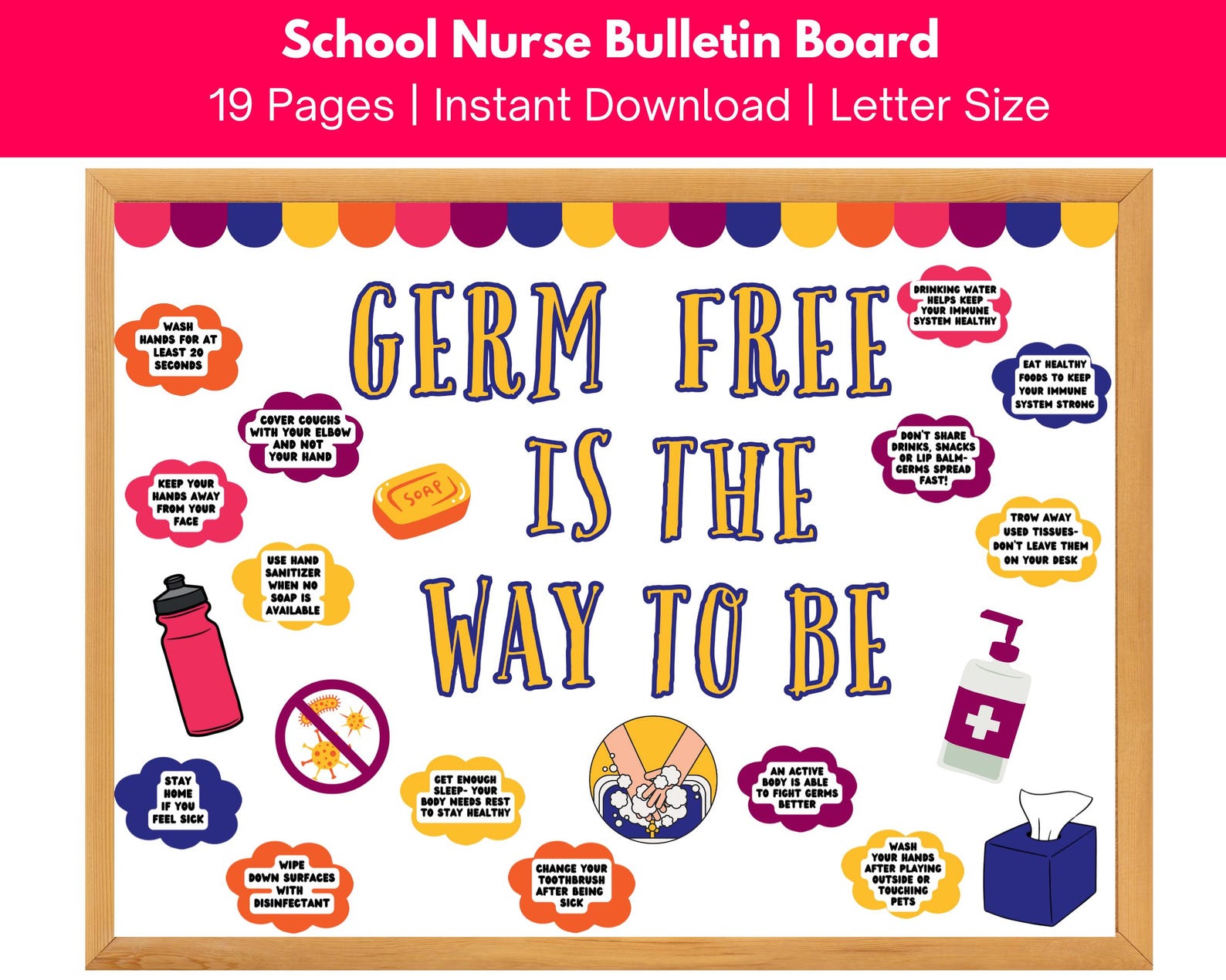 School Nurse Bulletin Board, Teacher Bulletin Board Kit, School Nurse ...