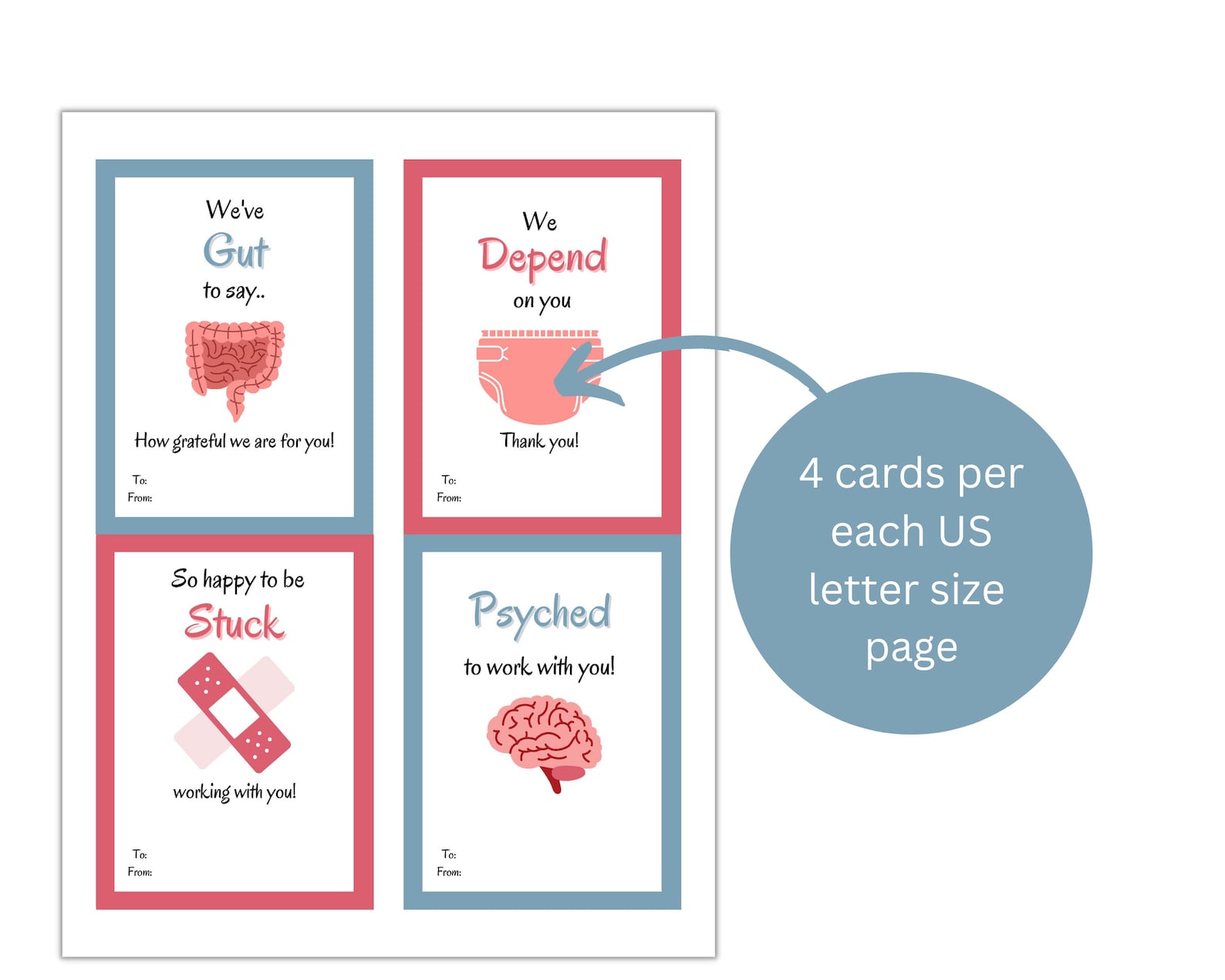 Funny Medical Appreciation Cards for Doctors, Nurses, CNA, MA, PA ...