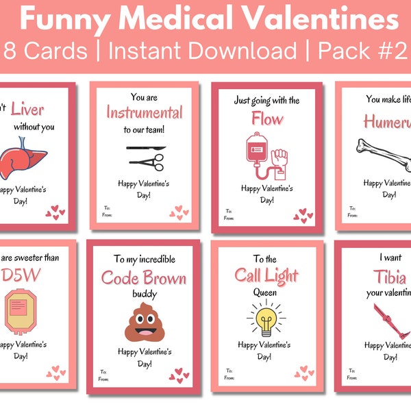 Medical Valentines - Etsy