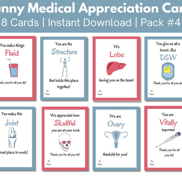 Funny Medical Thank You Card - Etsy