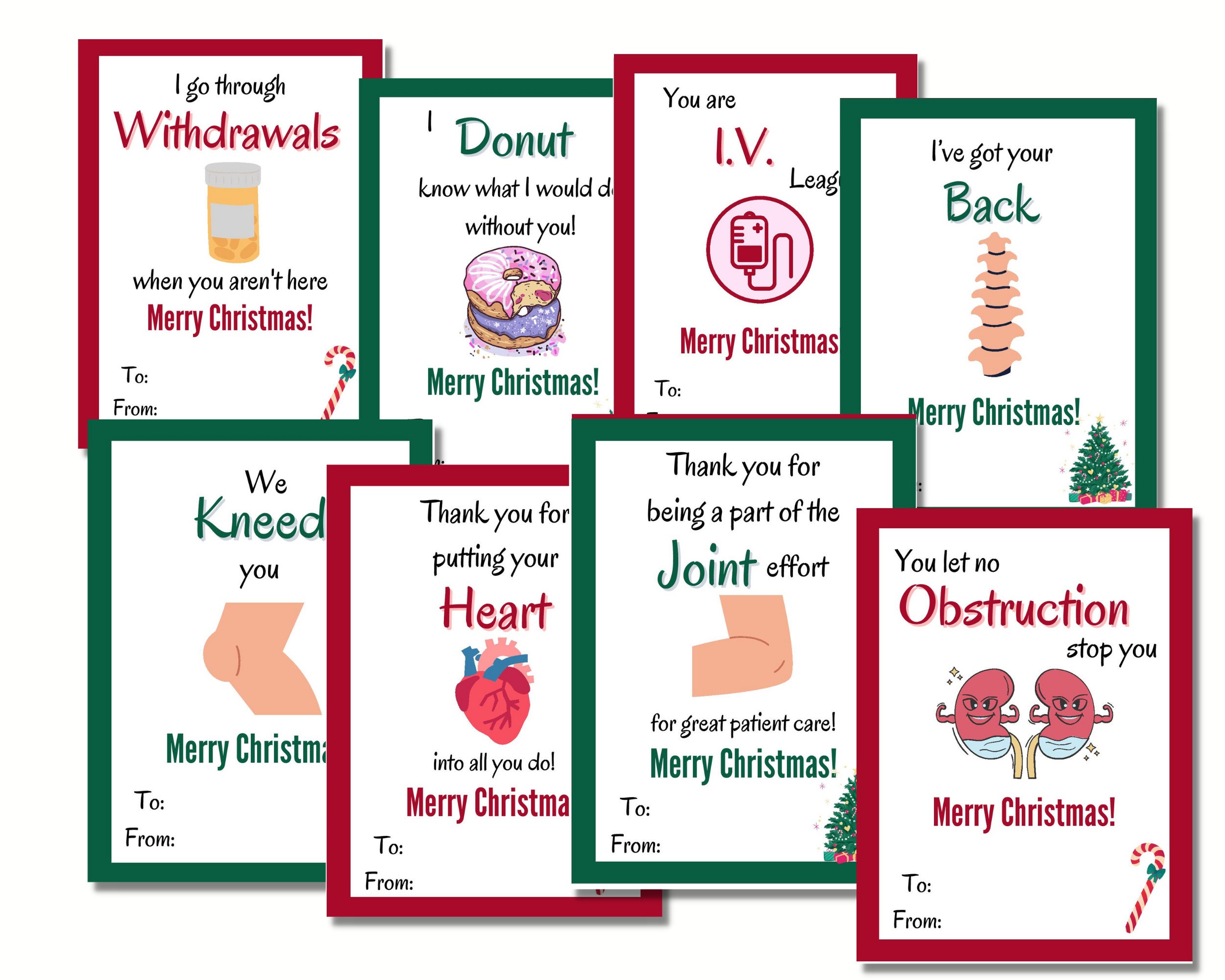 Funny Medical Christmas Cards for Doctors, Nurses, CNA, MA, PA ...