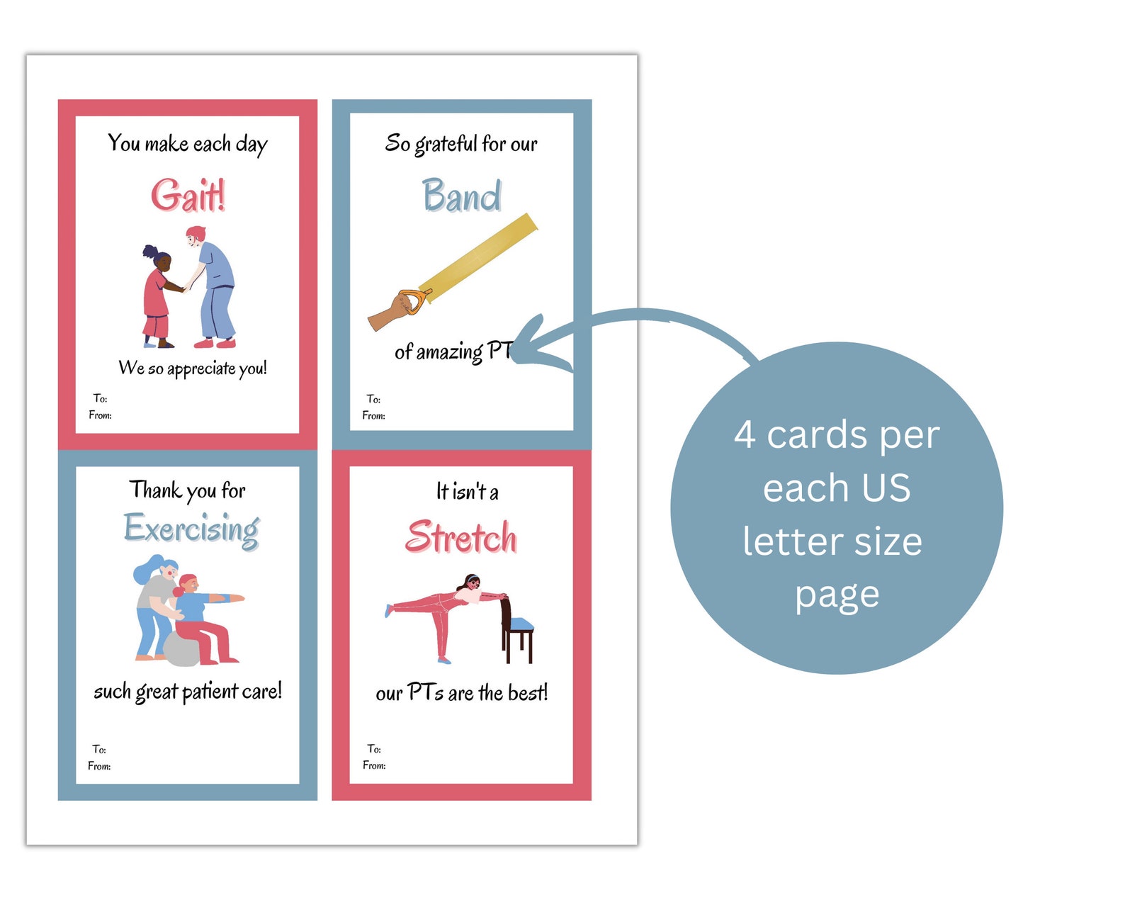 Funny Physical Therapy Appreciation Cards | Physical Therapy Thank You ...