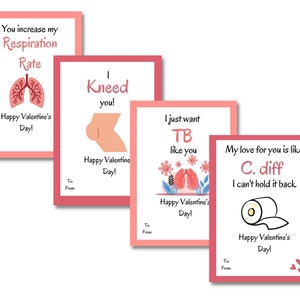 Funny Medical Valentine's Day Cards, 12 Pack for Doctors, Nurses ...