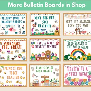 School Nurse Spring Bulletin Board, Teacher Bulletin Board Kit, School ...
