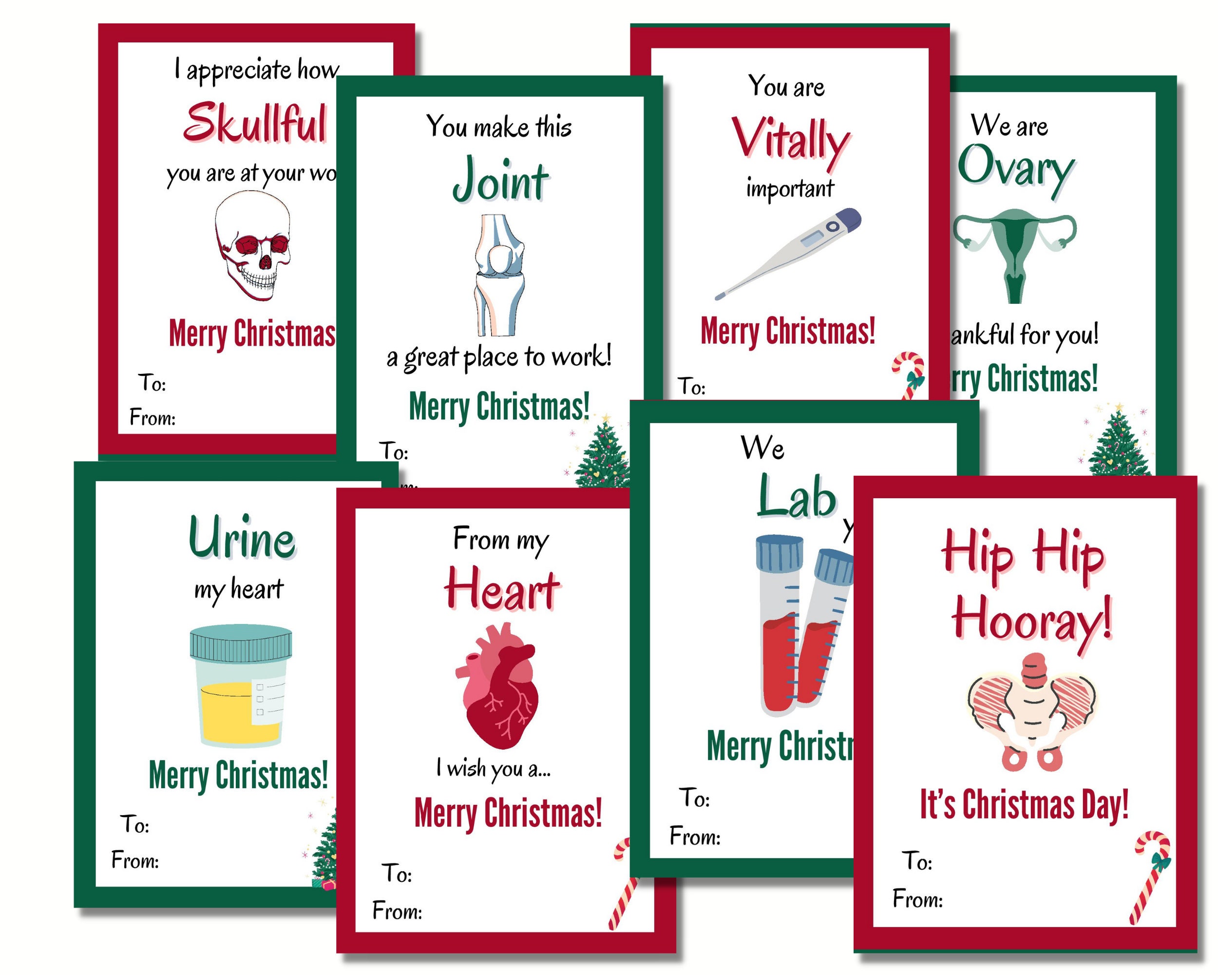 Funny Medical Christmas Cards for Doctors, Nurses, CNA, MA, PA ...