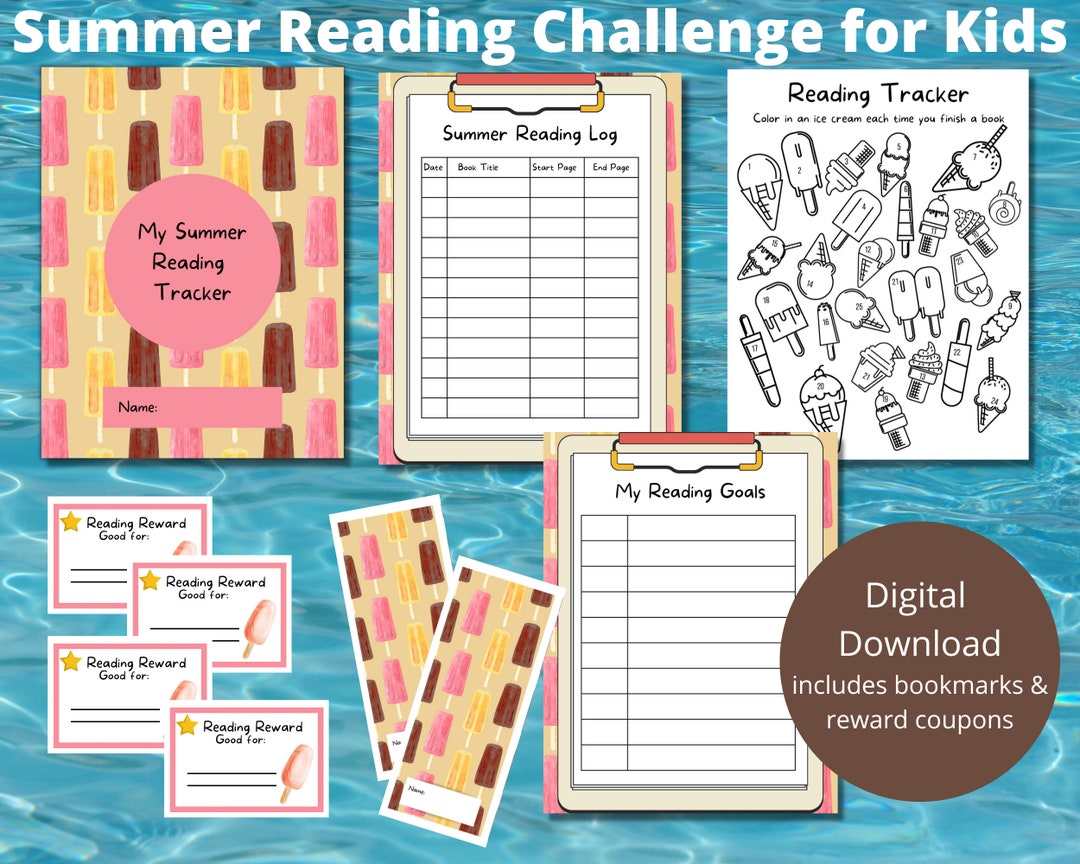 Summer Reading Challenge for Kids, Summer Reading Schedule & Bucket ...