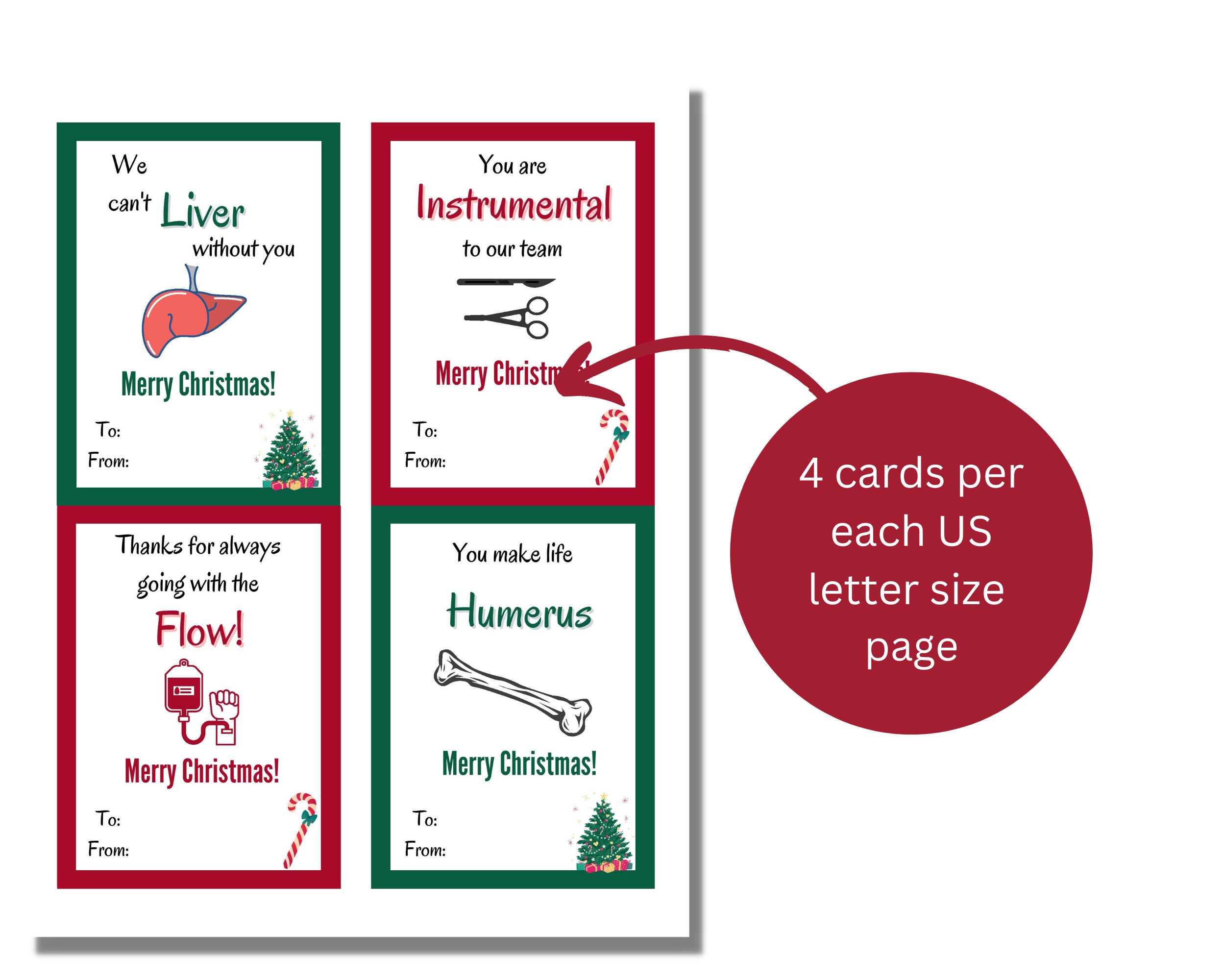 Funny Medical Christmas Cards for Doctors, Nurses, CNA, MA, PA ...