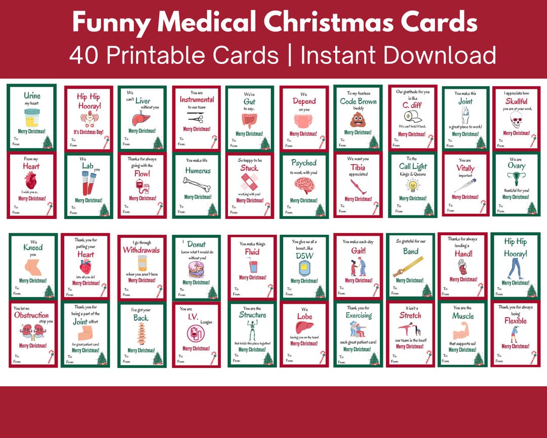 Funny Medical Christmas Cards for Doctors, Nurses, CNA, MA, PA ...