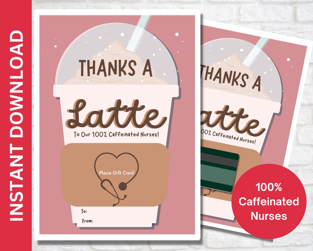 Nurses Week Coffee Gift Card Holder, Nurse Appreciation Cards, Nurses ...