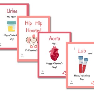 Funny Medical Valentine's Day Cards, 12 Pack for Doctors, Nurses ...
