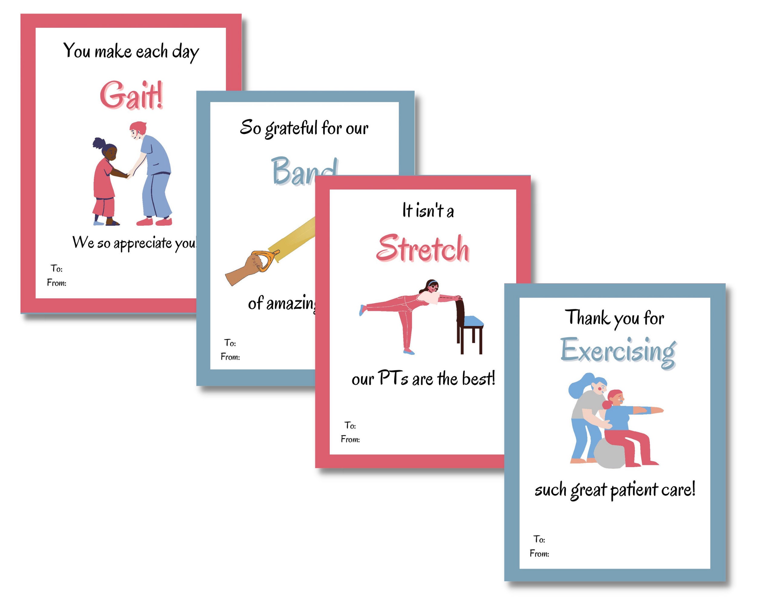Funny Physical Therapy Appreciation Cards Physical Therapy Thank You