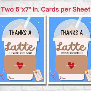Nurse Coffee Gift Card Holder, Nurse Appreciation Gift, RN Thank You ...